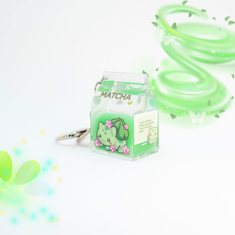 Bulba Matcha Liquid Keychain – Poroful