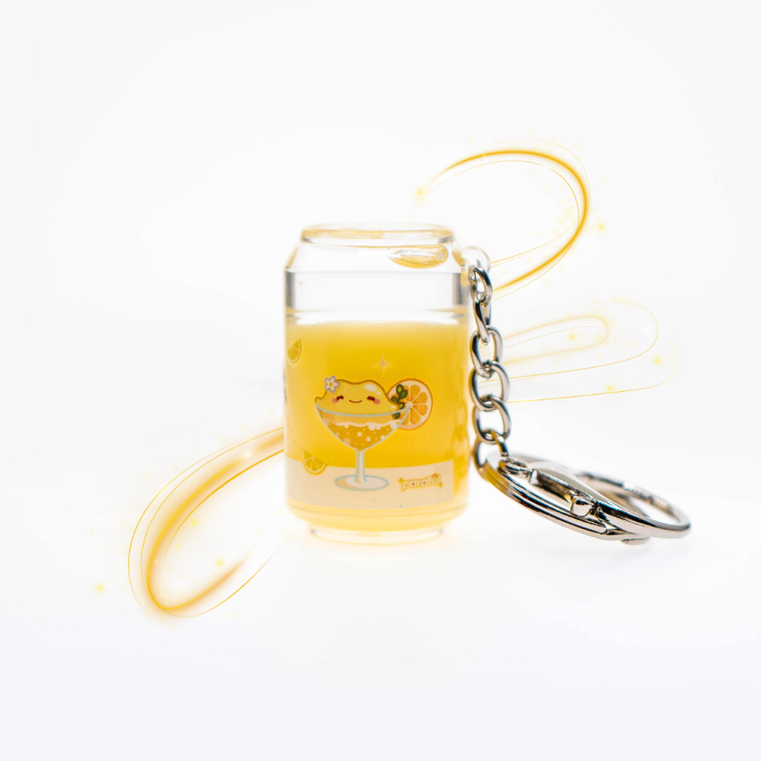 Lemon Soda Liquid Keychain – Poroful