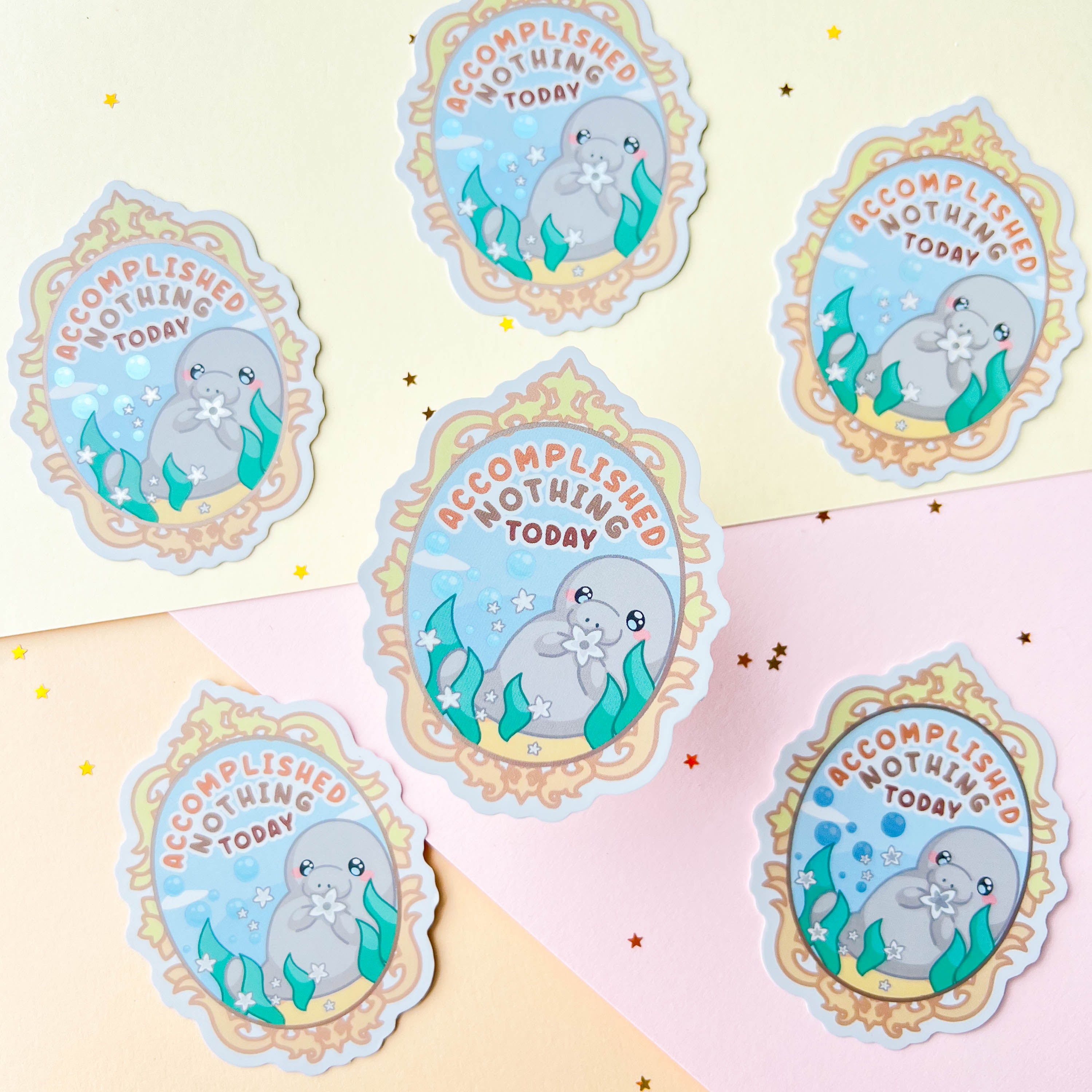 Accomplished Nothing Today Sticker – Poroful