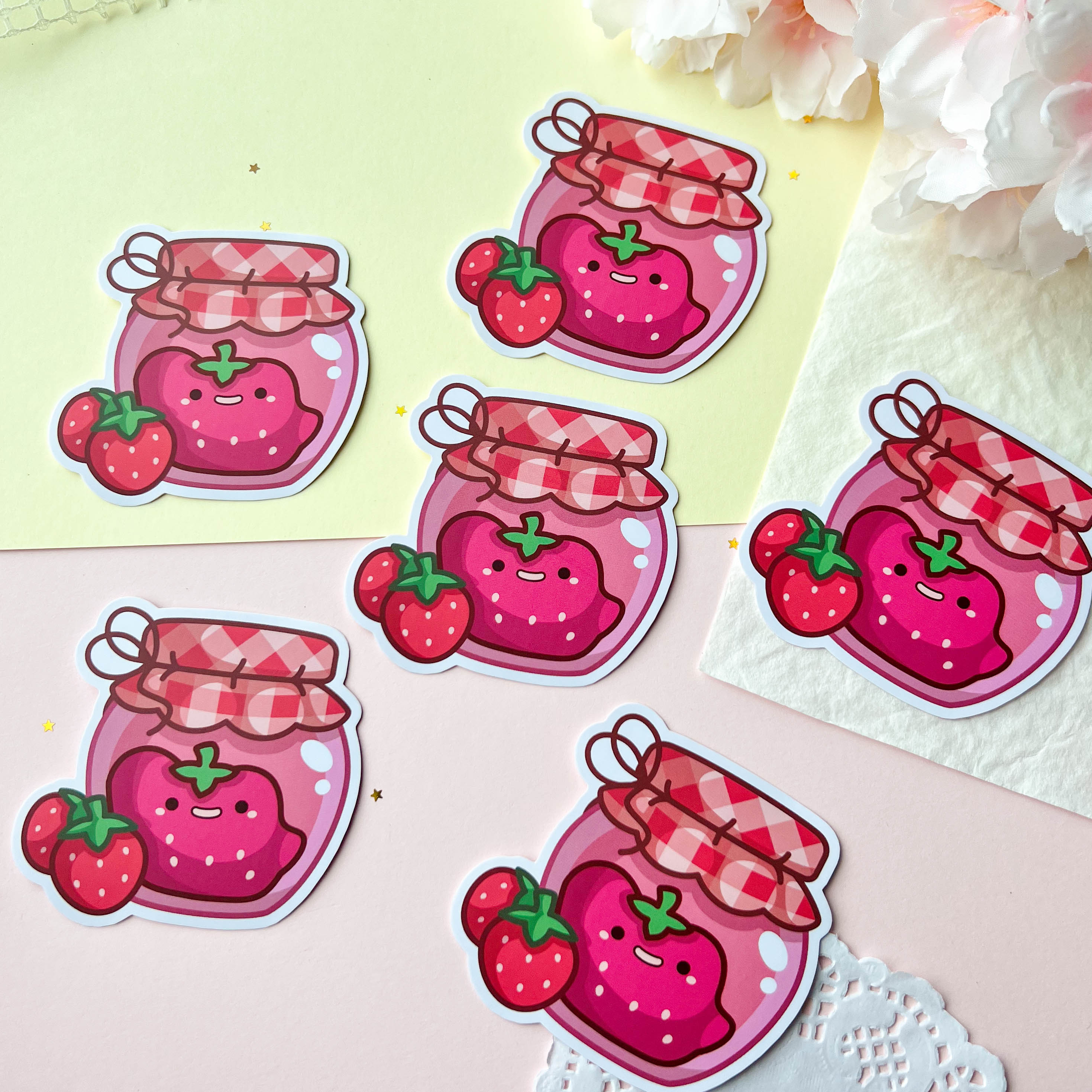 Ditto Strawberry Jam Sticker – Poroful