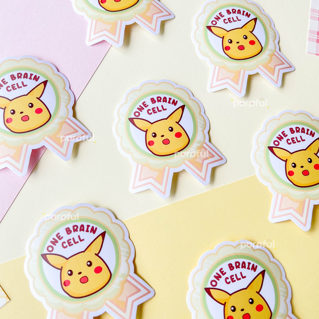 One Brain Cell Sticker (3") – Poroful