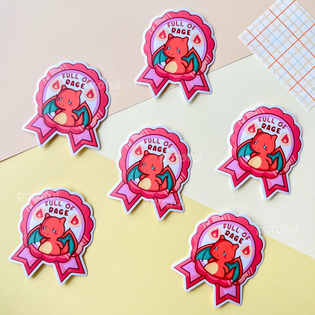 Full of Rage Sticker (3") – Poroful