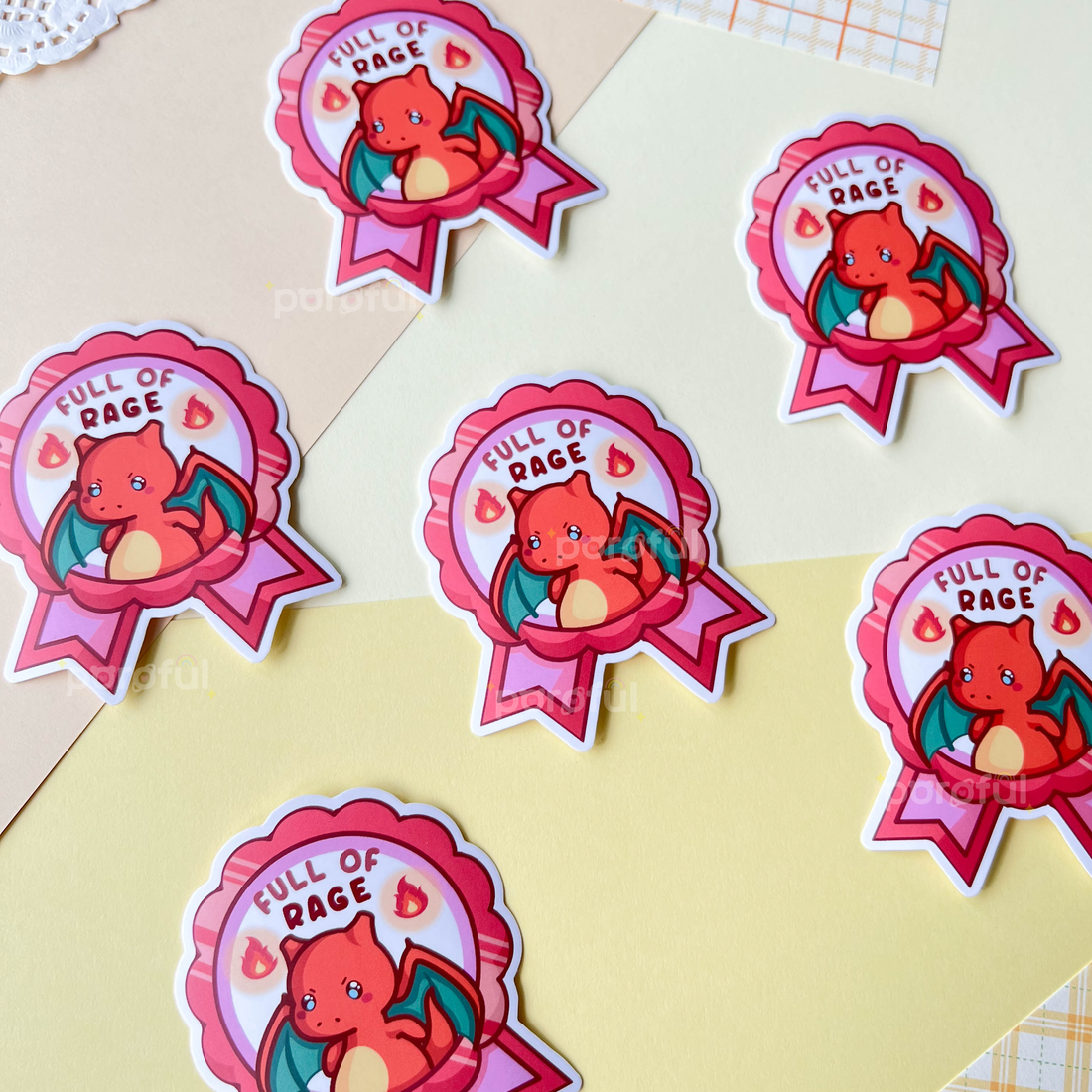 Full of Rage Sticker (3") – Poroful