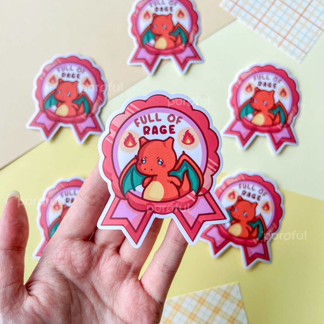 Full of Rage Sticker (3") – Poroful
