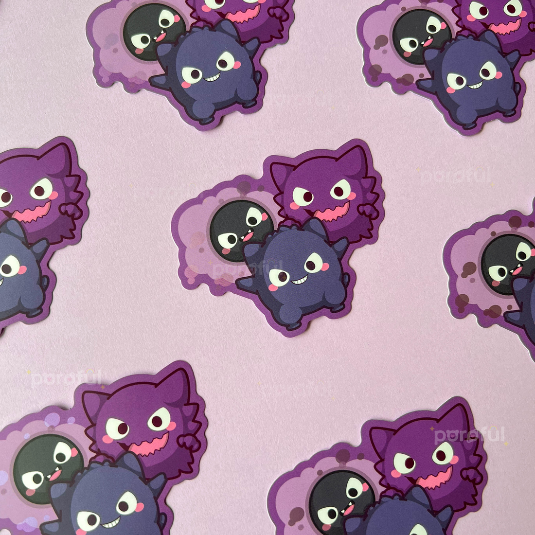 Ghost Trio Sticker (3") – Poroful