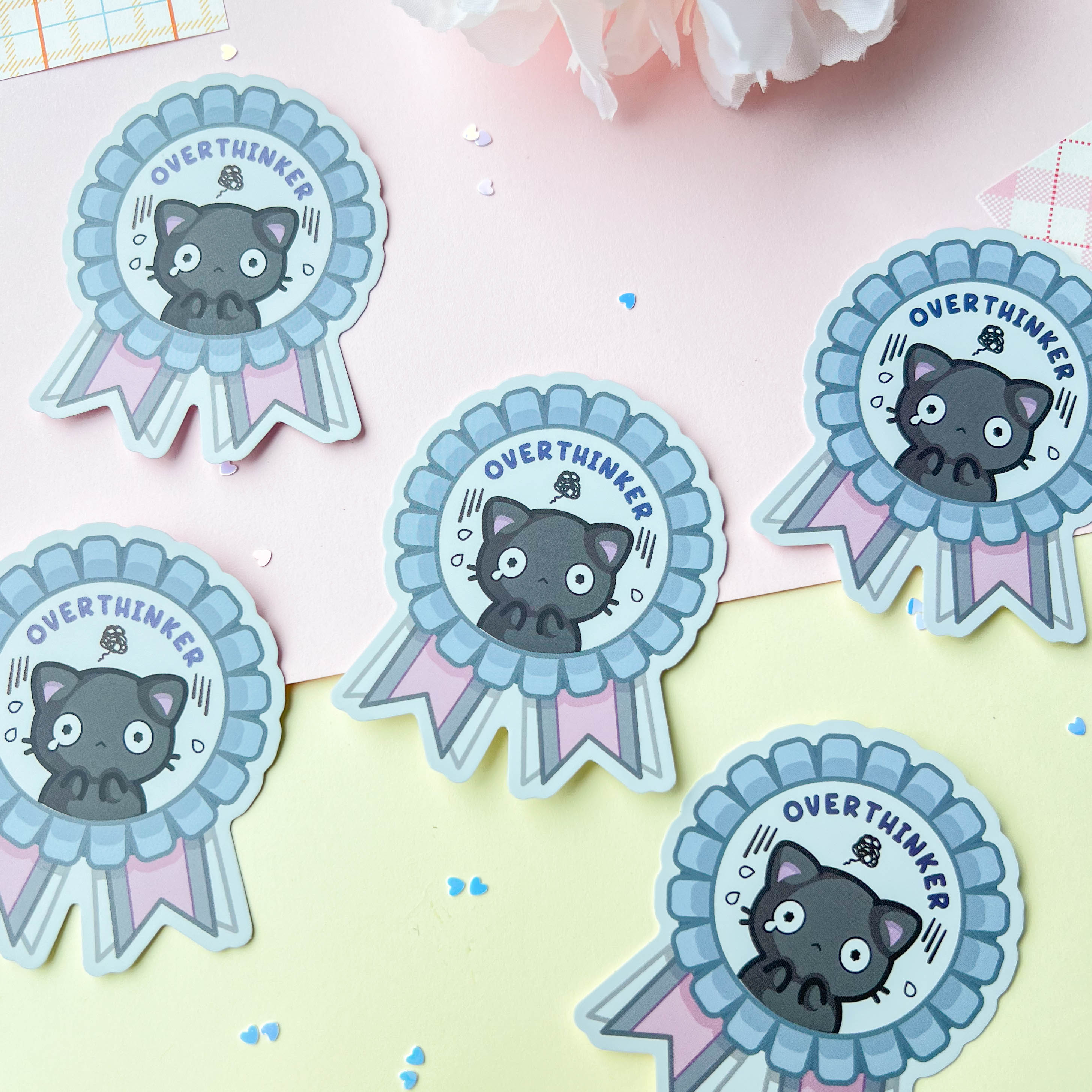 Overthinker Award Sticker – Poroful