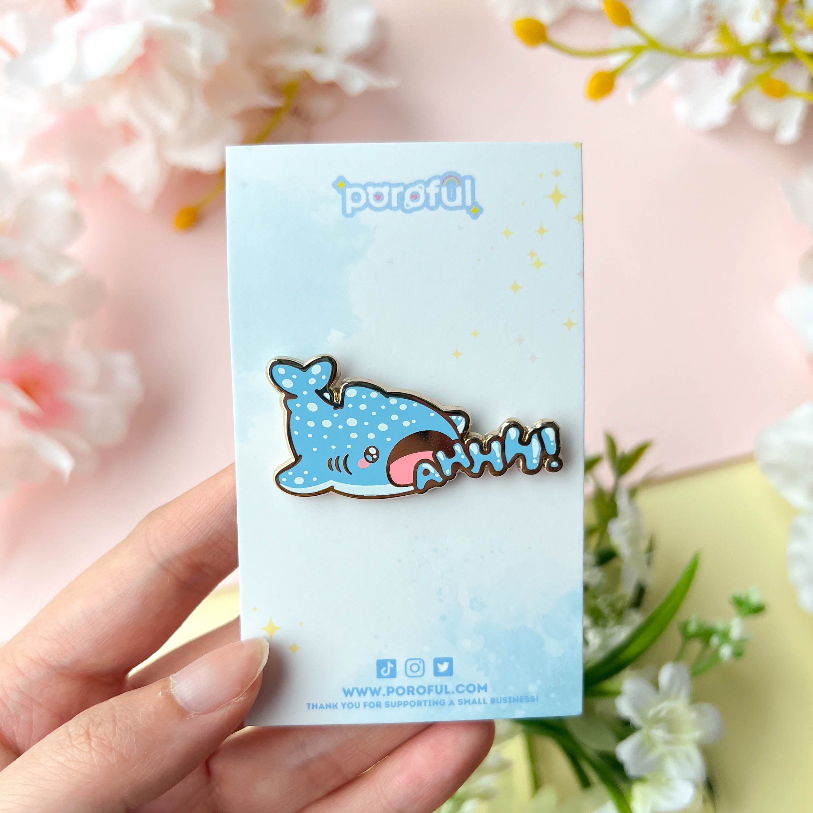 Screaming Whale Shark Pin – Poroful