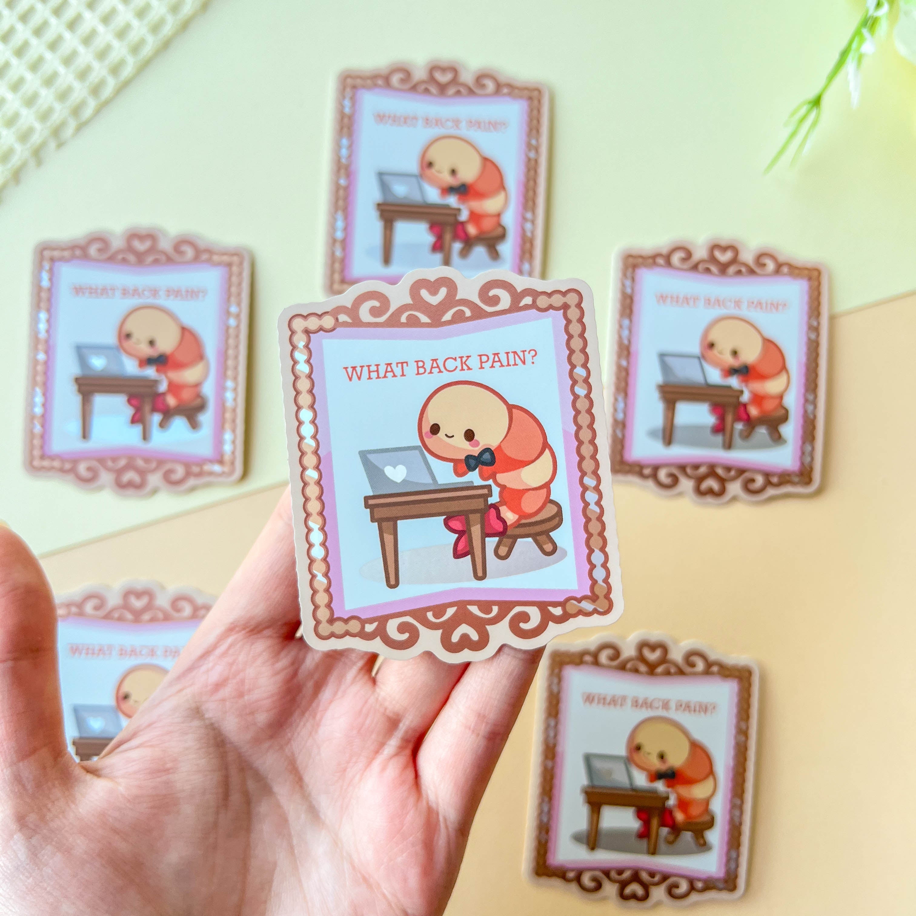 What Back Pain? Sticker (3") – Poroful