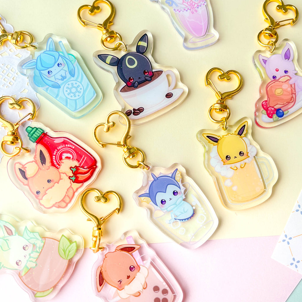 Sylveon Milkshake Keychain – Poroful